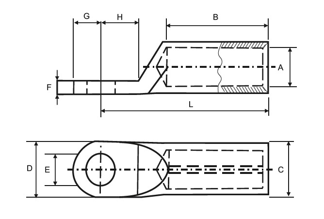 Al. Compression Cable Lugs (As Per Din 46329) - HEX