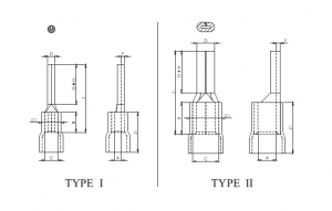 Copper Insulated Pin Type Cable Terminal Ends - HEX