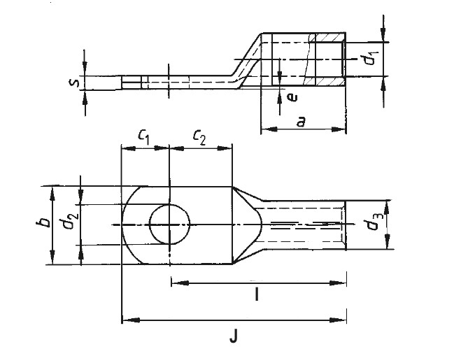 Compression Type Tinned Copper Cable Lugs (As Per Din 46235) - HEX