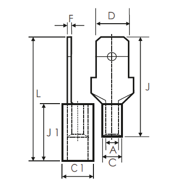 Snap On Terminals - HEX