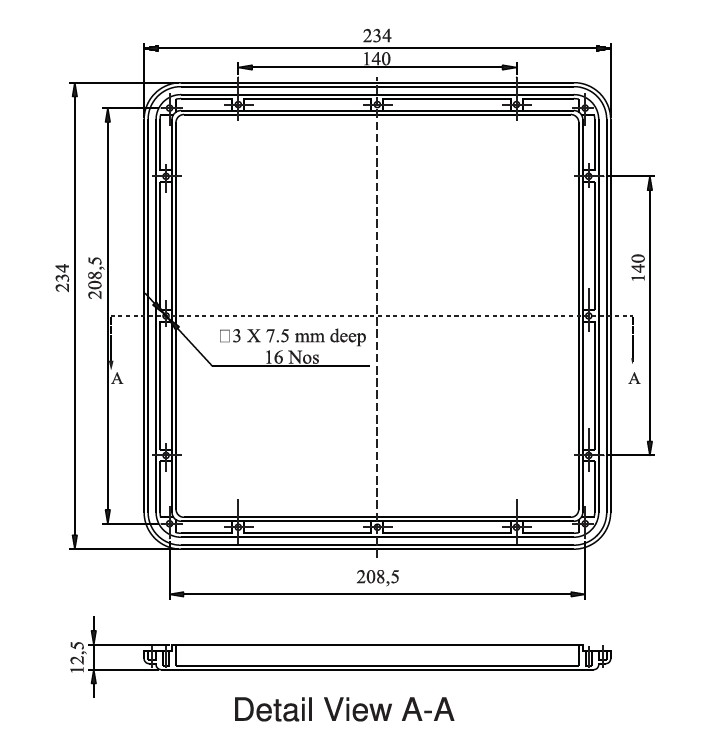 Meter Window Glass - HEX
