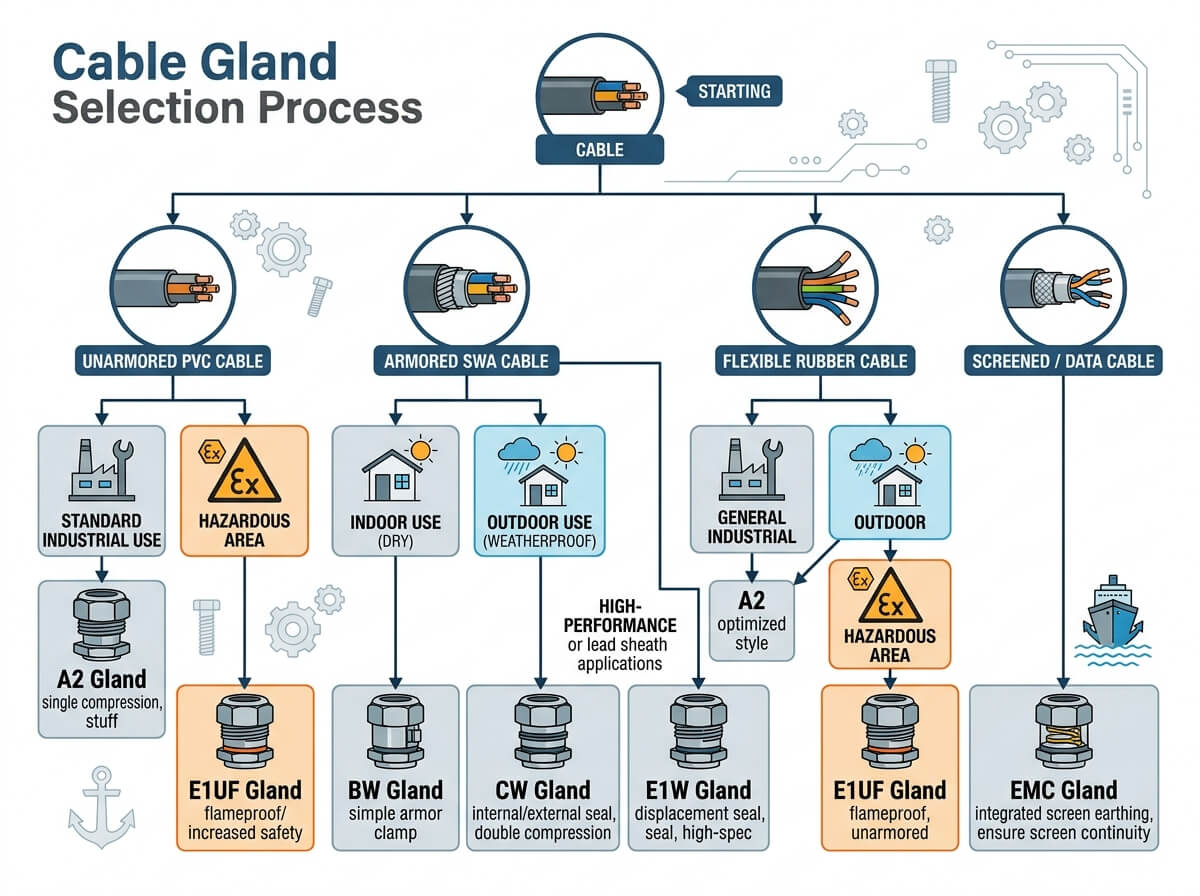 Cable Gland Selection Guide — Pick the Right Cable Gland in 5 Simple ...